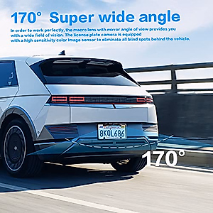 AOCISKA License Plate Frame Backup Camera, Rear View Camera with 8 LED, 170° Viewing Angle Night Vision Car Camera,Waterproof Backup Camera Vehicle Universal for Car,SUV,Truck