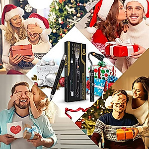 Telescoping Magnetic Pickup Tool, 6 in 1 Multi Tool Pen with Touchscreen Stylus, Ruler, Phillips Screwdriver, Flathead, Ballpoint Pen, Cool Gadgets Birthday Gifts for Men, Husband, Boyfriend