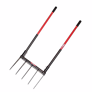 Bully Tools 92627 Broadfork with Fiberglass Handles