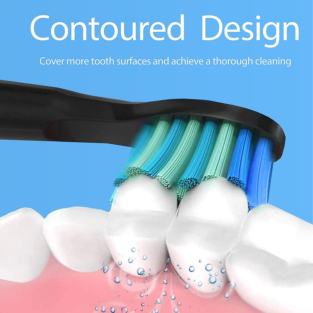 Toothbrush Heads for FairyWill, Replacement Brush Heads for Fairy Will, Electric Toothbrush Replacement Heads for Fairywill FW-507/508/551/515/917/959, FW-D1/D3/D7/D8