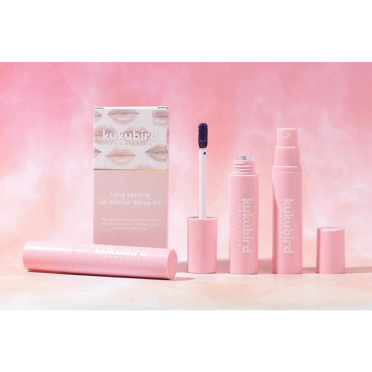 kukubird Peel & Reveal Long Lasting Natural Waterproof Smudge Proof Lip Tints (Icon)