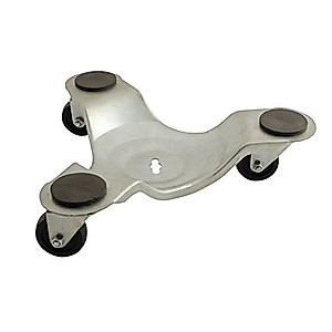 Vestil LEG-D-12-4PK Leg Dolly, 300 lb. Capacity, 12" x 10-3/4", Silver (Pack of 4)