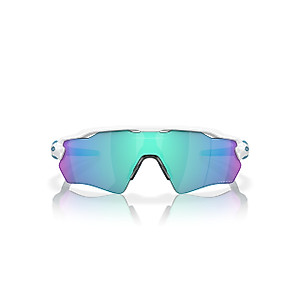 Oakley Youth OJ9001 Radar EV XS Path Rectangular Sunglasses, Polished White/Prizm Sapphire, 31 mm