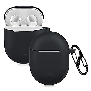 kwmobile Silicone Case Compatible with Xiaomi Redmi Airdots 3 Pro/Buds 3 Pro - Case Protective Cover for Headphones - Black