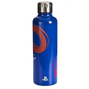 Paladone Playstation Water Bottle, Metal Sports Bottle