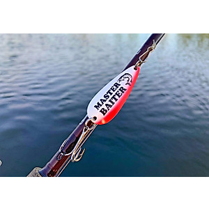 Funny Fishing Lure Gift for Men - Fishing Birthday - Master Baiter - Fishing Spoons - Dad Gifts - Perfect for Any Fisherman - Fishing Lures for Walleye and Pike - Spoon for Trout - Fishing Gag Gifts