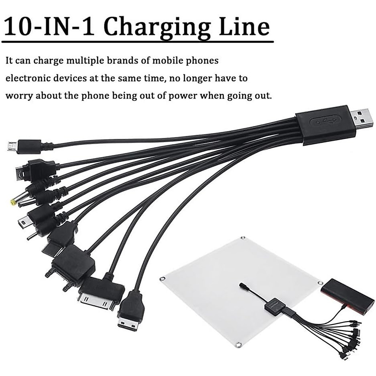 CAJUCA 20W Semi-Flexible Solar Panel, Car Battery Charger Portable Solar Panel DC Solar Charger with 10A Solar Controller for Car Motorcycle Boat