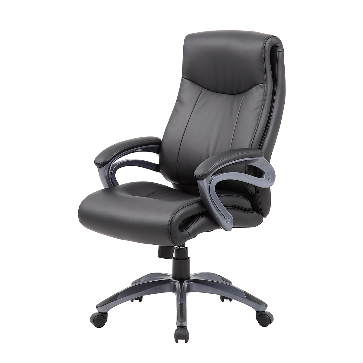 Boss Office Products Boss Double Layer Executive Chair, Black (B8661)