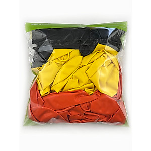 Latex Balloons 60 Pack 12 inches Black,yellow,orange Balloons,Birthday, Wedding, Baby Shower, Party Decoration