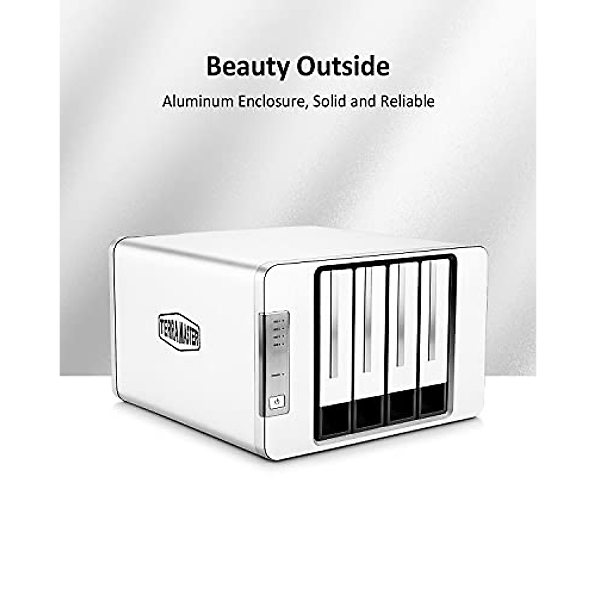 TERRAMASTER D4-300 USB 3.1(Gen1) Type-C Storage External Hard Drive Enclosure Hot Swappable (Diskless)