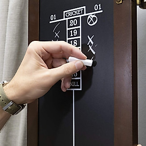 American Legend Traditional Dartboard Cabinet, brown