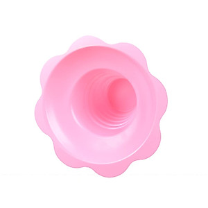 Qixivcom 60 Pack Disposable Ice Cream Cup 4oz Cone Cup Pink Flower Shaved Smoothie Ice Bowl Flower Drip Cup Small Bowl Perfect for Cold Drink Cups for Ice Cream, Shaved Ice, Fruit Smoothie
