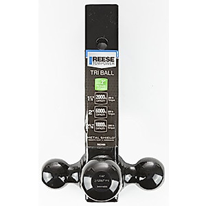 Reese Towpower 7022400 Black 2" Triple Ball Mount