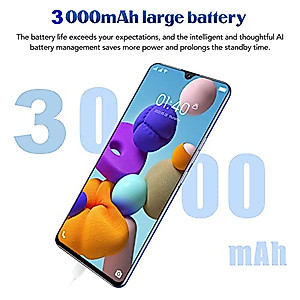 S22 Unlocked Android Cellphone, Smartphone with 6.52in HD Curved Screen, 2G 3G Network Mobile Phone, Face Recognition, 1GB 8GB, Quad Core, 2M 5M Camera, 3000mAh, WiFi BT FM GPS,