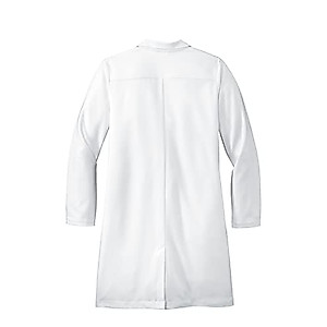 Womens Embroidered White Lab Coat - WonderWink® Long Lab Coat - Women's Long Lab Coat Lab Coat - Add a name - Business Name - Personalized Lab Coat with Name (XL)