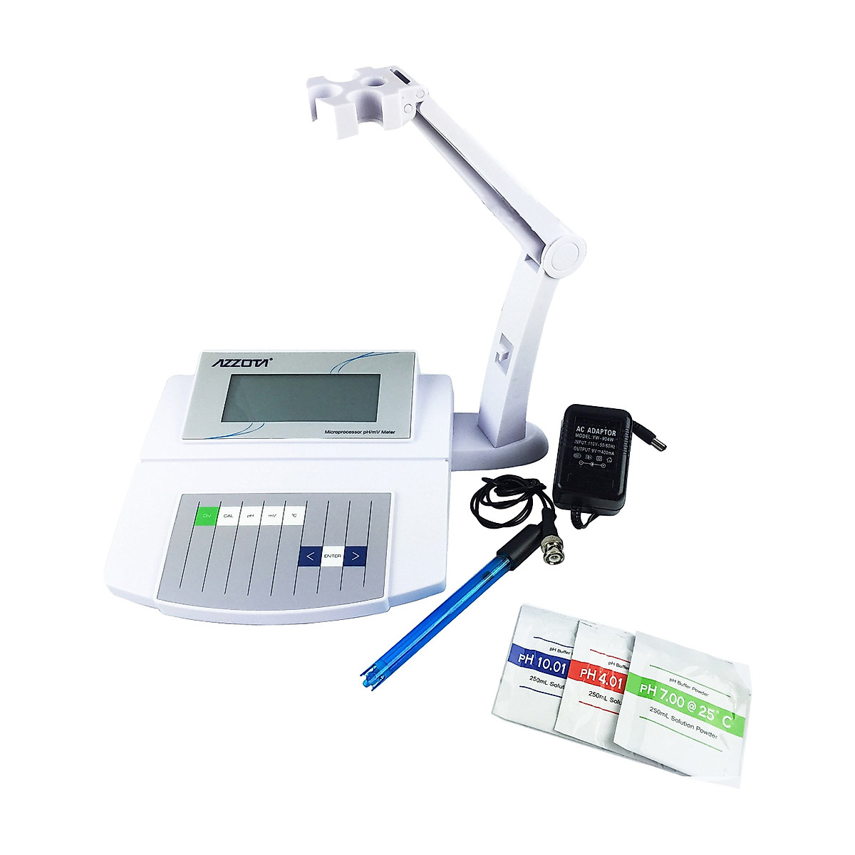 Azzota Benchtop pH/mV Meter - Economic, pH Range 0.00~14.00pH mV Range 0-1999mV Temperature Compensation 1-95C' (manual)