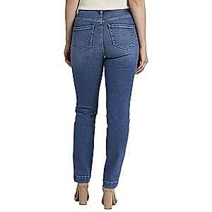 JAG Jeans Women's Petite Valentina High Rise Straight Leg Pull-on Jeans-Legacy, Electric Blue, 2