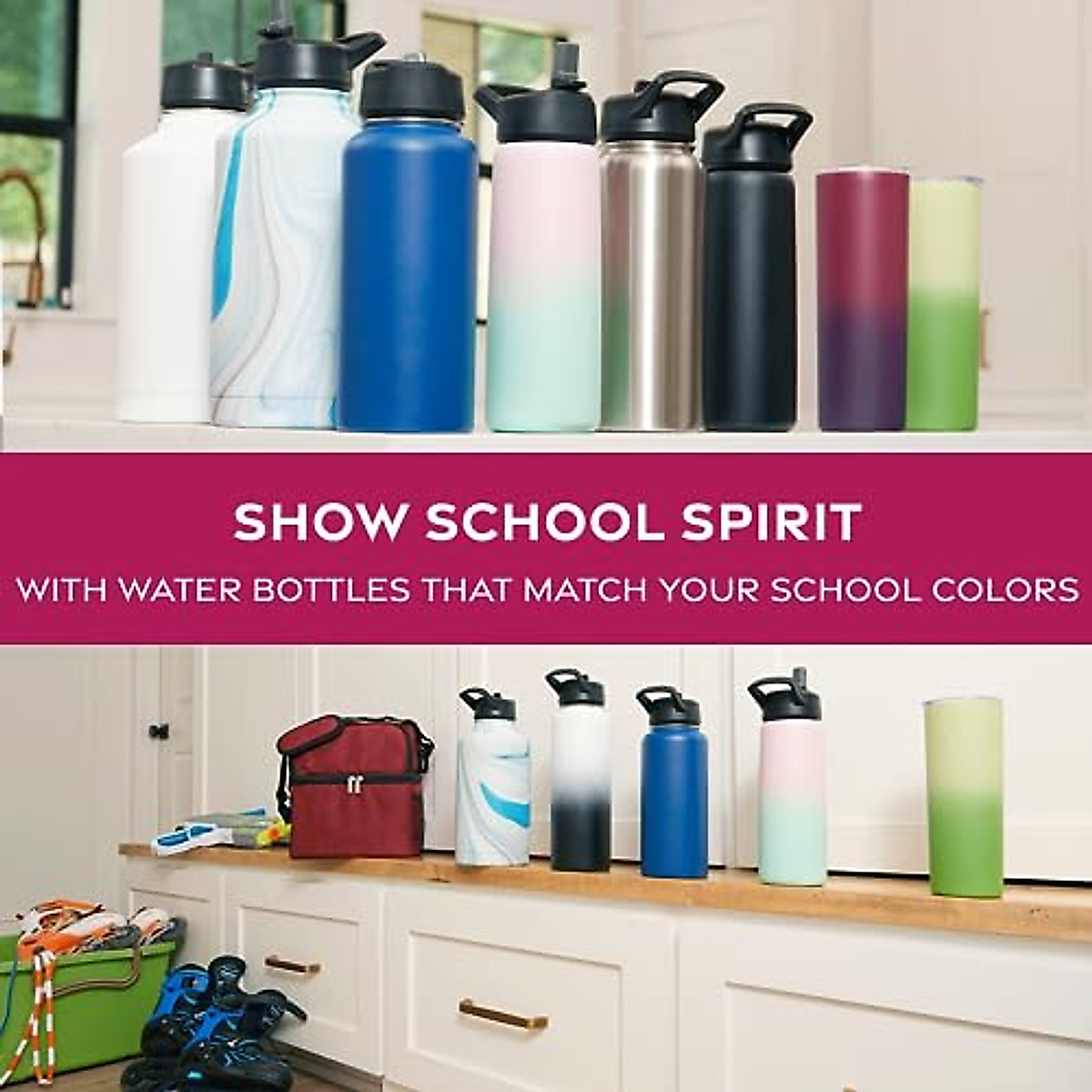 Insulated Skinny Stainless Steel Tumbler Set - 4-Pack 20oz Tumbler with Straw - Travel Coffee Mug With PBA Free Lids - Slim Vacuum Insulated Keep Hot and Cold - Great for Home, Office.