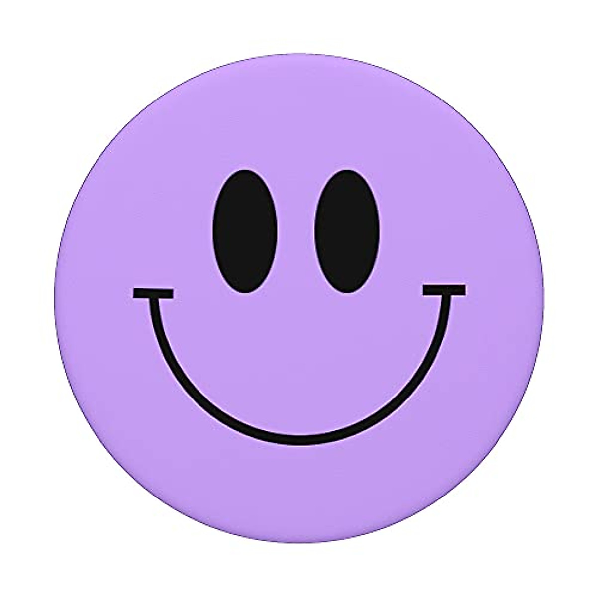 Lavender Purple Smile Face Happy Emoticon Smiling 90s y2k PopSockets Swappable PopGrip