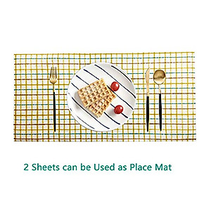 PandS Reusable Paper Towels - Plaid 40 Count - 1 Roll 10″×10″ Cleaning Wipes - Shop Towels - Strong Absorbent Quick Dry - Cleaning Supplies - Household Items