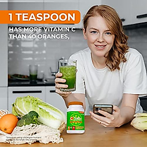 C-Salts Buffered Vitamin C Powder 4000mg, High Dose Vitamin C Supplement Drink, No Sodium, Ascorbate Megadose For Sensitive Stomachs, Corn Free Non-GMO Vegan Antioxidant Immune Energy Support 8oz