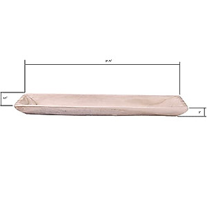 Uziass Wood Dough Bowl, 27.75” Hand Carved Wooden Dough Bowls for Decor Rustic Decorative Wood Dough Bowl Long Wood Dough Bowl for Dining Table Centerpiece Living Room Countertop Home Kitchen Decor