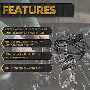 Dasbecan Rear View Backup Camera Compatible with Chevy Silverado GMC Sierra 2007-2014 Replaces 20837341 20986601 23146157 Parking Assist Camera