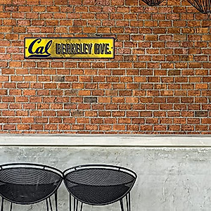 Rico Industries NCAA Rico Industries 16-Inch Plastic Street Sign Décor, California Golden Bears