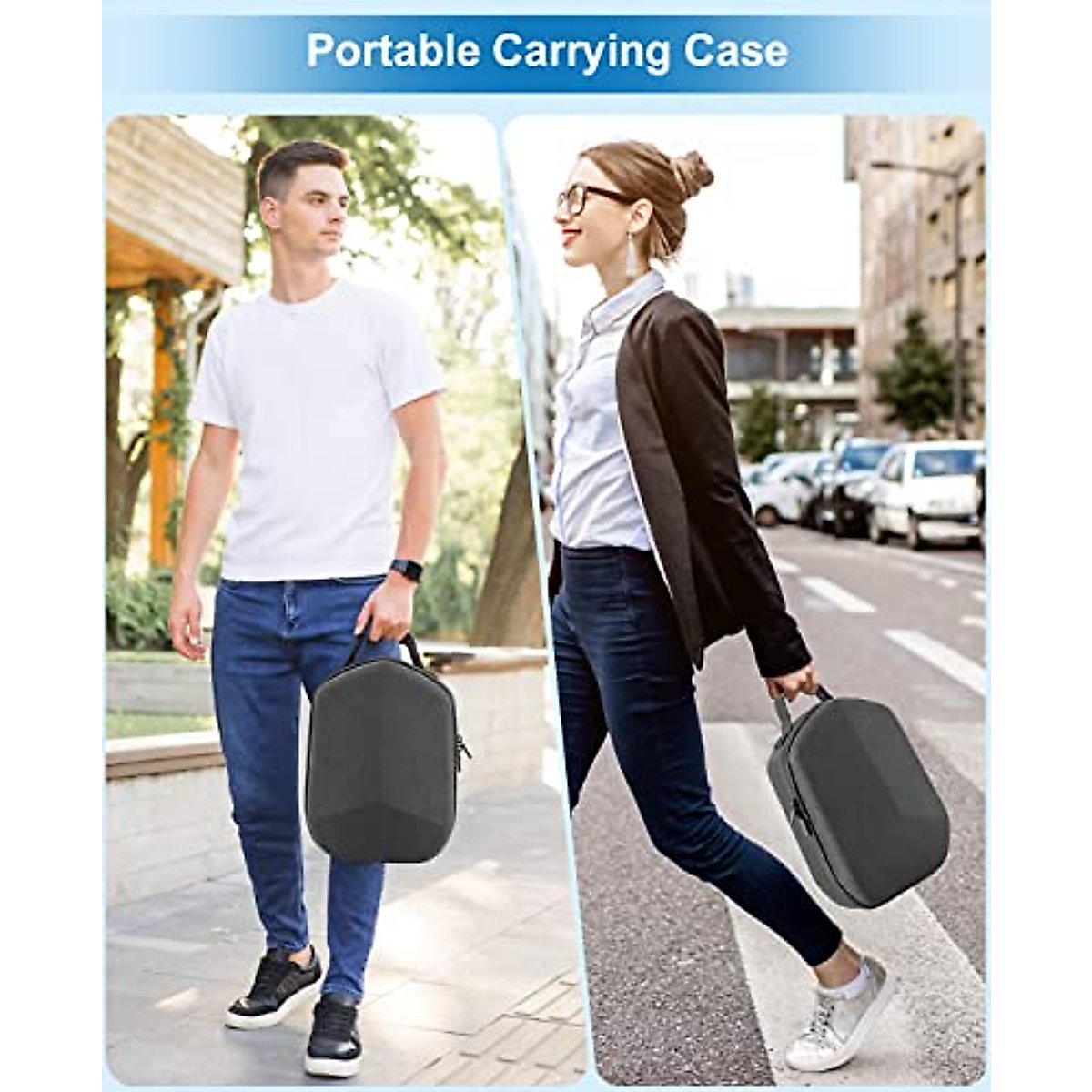 Case For Oculus Quest 2, Carrying Case Compatible With Meta/Oculus Quest 2 Basic VR Gaming Headset And Touch Controllers Accessories, Suitable For Travel And Daily Storage