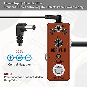Rowin Guitar Tube Screamer Pedal Overdrive II True Bypass