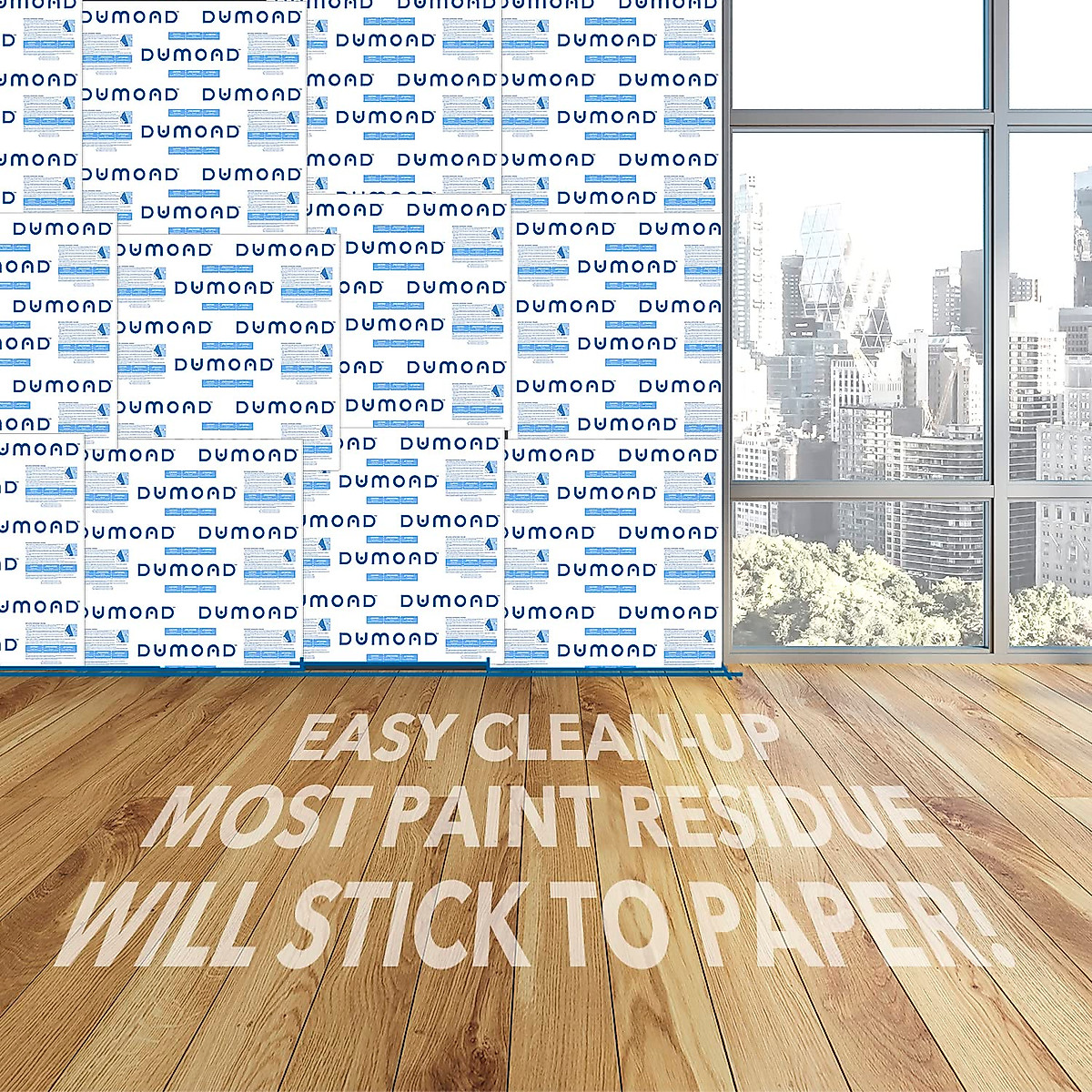 Dumond Laminated Paper - Keeps Dumond Paint Removers in Wet State - Extends Product Life & Speeds Removal - Traps Paint Flakes & Debris - Easy Disposal of All Paint Residue - 1 Roll, 13” x 300 ft.