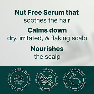 Alodia Soothe Hair & Scalp Herbal Infusion - 2 oz Leave-on Scalp Oil Serum to Calm Dry, Irritated & Flaking Scalps - with Chamomile, Jojoba Oils, Egyptian Calendula Flowers & Safflower - Nut-free