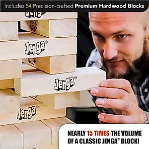 Jenga Giant - Stacks to Over 5 feet - Officially Licensed - JS7