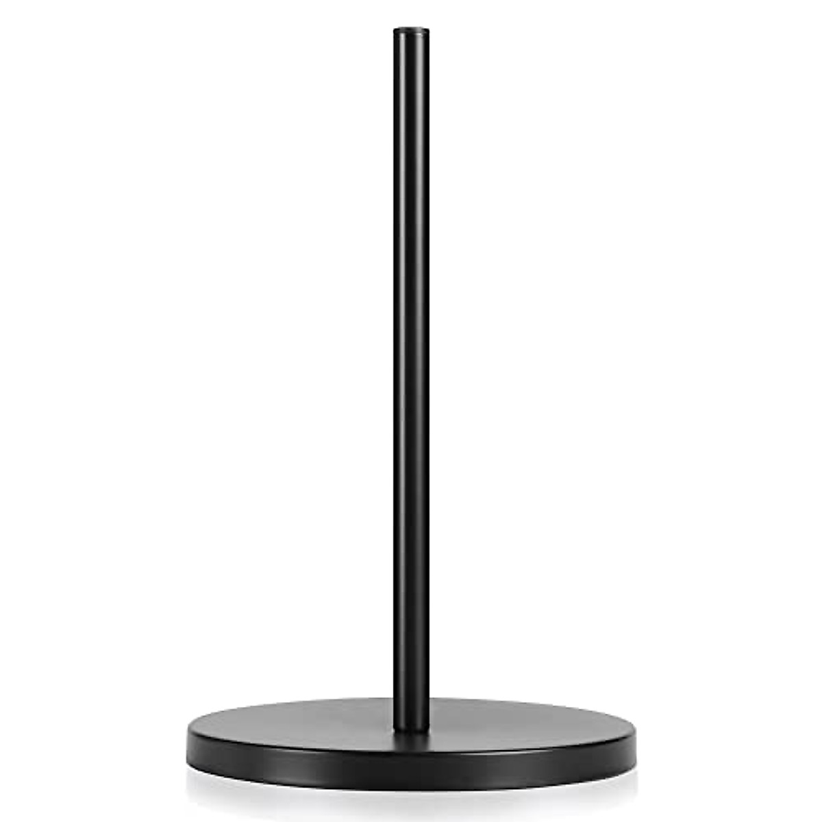 Paper Towel Holder Countertop,Black Paper Towel Holder Stand with 6.7inch Diameter Large Base for All Kitchen Paper Roll