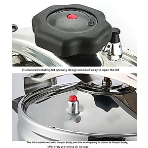 25 Quart olla de presion grande & stainless steel pressure cooker & large steamer cooking pressure canners,safety lock Explosion-proof,Suitable for All Hob Types,ollas de presión para cocinar