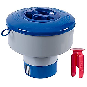 POOLAZA Pool Chlorine Floater, Premium Quality Floating Chlorine Dispenser for Pool, Larger Capacity Pool Floater for Chlorine Tablets, Durable Pool Tablet Floater Compatible with Bromine & Chlorine