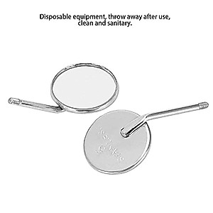 Professional Dental Mirror, Dental Mouth Mirror Head, Dental Mouth Mirror Head Stainless Steel Odontoscope Mirror Accessory 20Pcs