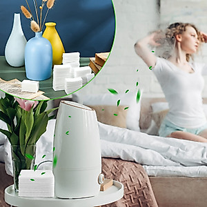 100 Pack Aroma Pads Aromatherapy Car Diffusers Essential Oil Unscented Refill Car Essential Oil Diffuser Replacement Pluggable Aroma Humidifier Pad