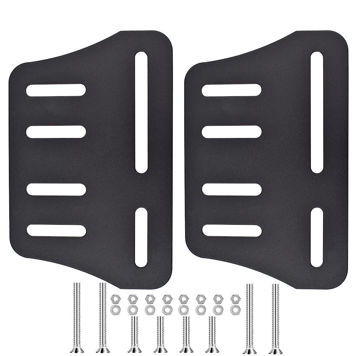 2PCs Bed Frame Modification Plate, Bed Frame Brackets Adapter, Headboard Brackets Connector Attachment Kit to Connect Headboard Footboard