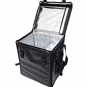 PK-66V: Middle Food Delivery Backpack,16" L x 12" W x 18" H, Top Loading, Insulated Pizza Delivery Bag, Food Take Out Backpack, Thermal Delivery Bag, Pizza Delivery Backpack,Matte Waterproof
