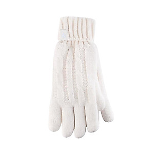 HEAT HOLDERS Women's Standard Pair of Gloves, Black, Small/Medium