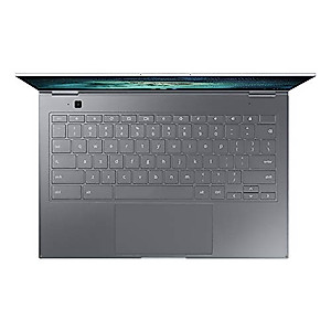 SAMSUNG 13.3” Galaxy Chromebook Laptop Computer w/ 256GB Storage, 8GB RAM, ‎4K AMOLED Touchscreen Display, Ultra Slim Design, Chrome OS, WiFi 6, Mercury Gray