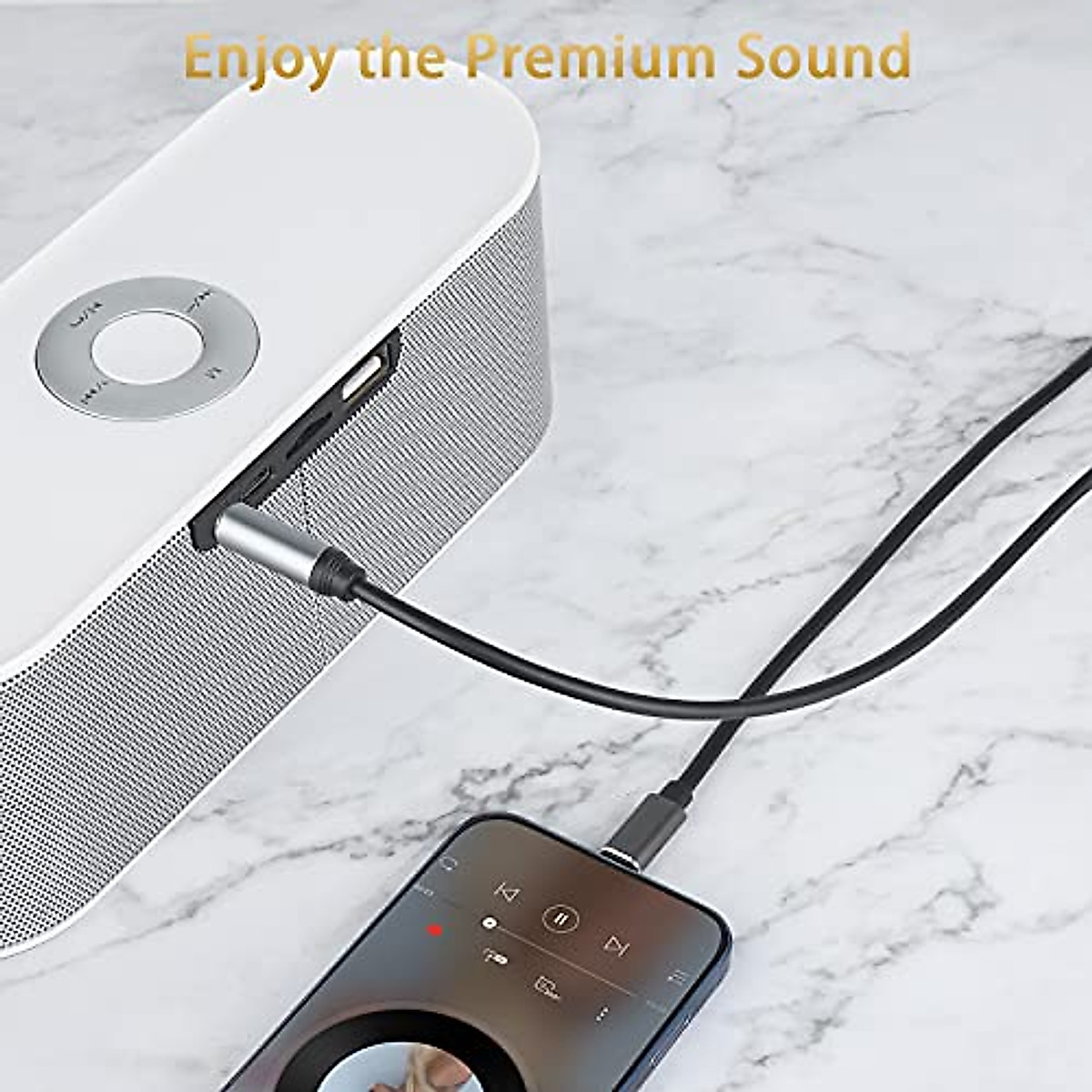 Lightning to 1/4 inch 6.35mm TRS Audio Stereo Cable for iPhone12/12 Pro/X/XS/XR/8/7/iPad/iPod, Amplifier, Speaker, Headphone, Mixer 6 FT