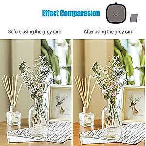 Small Grey White Balance Card 18% and Grey Reference Reflector Board with Carrying Bag Photography Card Custom Calibration Camera Checker Video, DSLR and Film
