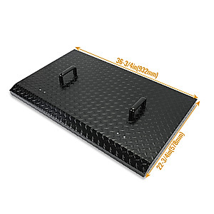 HECASA Griddle Hard Top Lid Black Grill Cover with Handle Outdoor Home BBQ Hood for 36" Front or Rear Grease Griddle 36 Inch