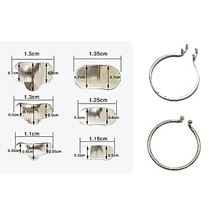 Tazrigo 100Pcs/Set Dental Sectional Contoured Matrices Matrix Ring Delta with 40Pcs Add-On Wedge