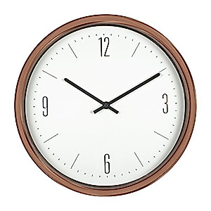 Poolmaster 52542 16-Inch Indoor or Outdoor Contemporary Clock, Bronze