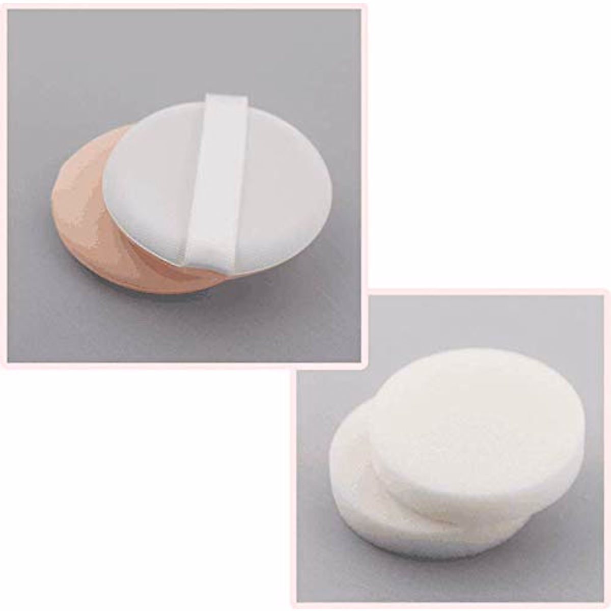 DNHCLL White Empty Luxurious Portable Air Cushion Puff Box BB Cream Container Dressing Case Powder Box with Air Cushion Sponge Powder Puff and Mirror(15ml,0.5oz)
