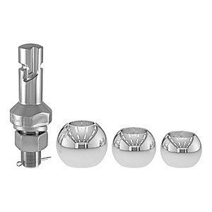CURT 42225 1-7/8, 2 and 2-5/16-Inch Chrome Steel Switch Ball Set, Up to 8,000 lbs. GTW