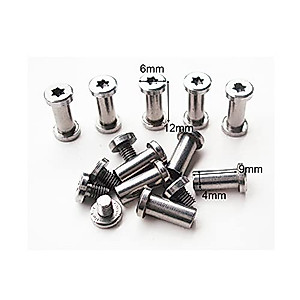 NC HAISDA 10 pcs EDC Knives Handle Pivot Pin Screw Survival Knife Rivets Pocket Folding Knife Shaft Fasteners 9mm Stainless Steel